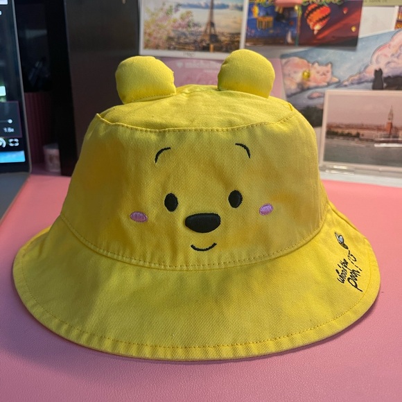 Disney | Accessories | Winnie The Pooh Bucket Hat Hong Kong Disney ...
